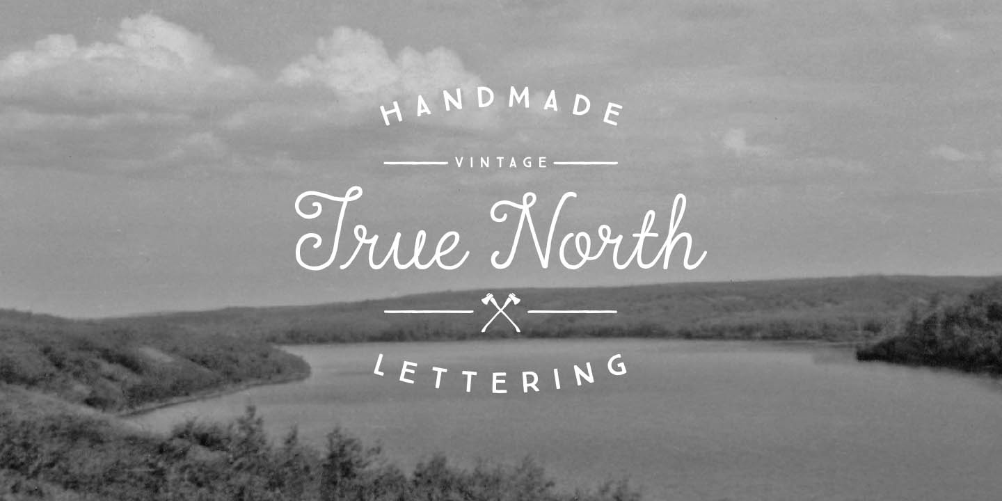 Шрифт True North: скачать и установить на web сайт